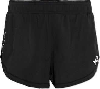 Yohji Yamamoto Femme, Shorts, Noir, Taille: 34 FR Shorts &agrave; effet vintage