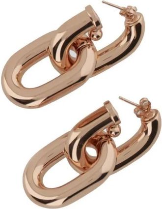 Paco Rabanne Ohrringe - Interlocking Gold Chain Link Earrings - Gr. unisize - in Mehrfarbig - für Damen