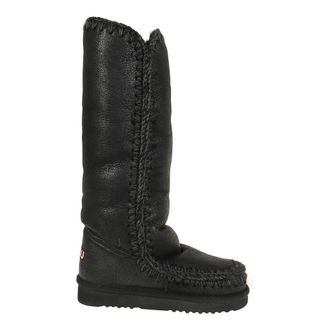 Mou Gebrochene Schwarze Graue Eskimo Winterstiefel - - Shoes - Damen - Schwarzk - 39 EU