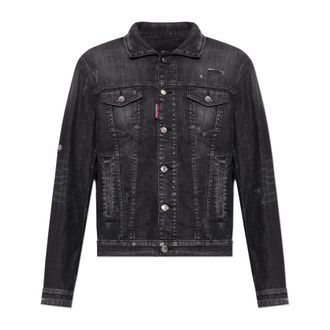 Dsquared2 Vintage-Effekt Jeansjacke - - Jackets - Herren - Schwarzk - XL