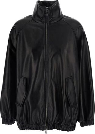 Brunello Cucinelli Femme, Vestes, Noir, Taille: 38 FR Leather Jacket