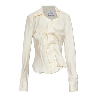 Vivienne Westwood Drunken Shirt - - Blouses & Shirts - Damen - Beige - L
