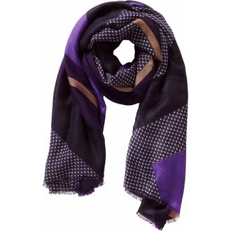 Betty Barclay Schal mit Grafikmuster und Fransen - - Accessories - Damen - Mehrfarbig - ONE SIZE