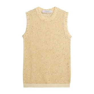 Golden Goose Pailletten-Strickweste - - Knitwear - Damen - Gelb - M