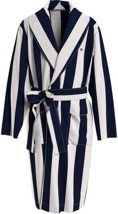 Tommy Hilfiger Homme, V&ecirc;tements de nuit et de d&eacute;tente, Multicolore, Taille: M Peignoir de bain ray&eacute;