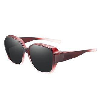 Generic Lunettes de soleil polaris&eacute;es pour homme, lunettes de soleil polaris&eacute;es, l&eacute;g&egrave;res, protection UV, lunettes de soleil ajust&eacute;es par-dessus les lunettes, 