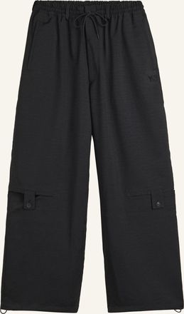 Yohji Yamamoto Y-3 Sport Uniform Hose, Individuelle L&auml;nge schwarz