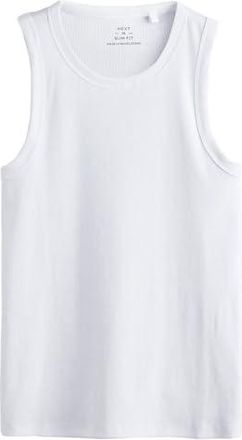 Next Homme Débardeur côtelé slim Blanc XL