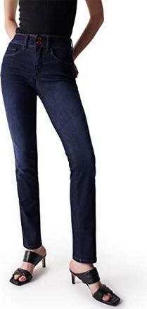 Salsa Jeans Push in Secret Soft Touch Jambe Slim d&eacute;lavage fonc&eacute;