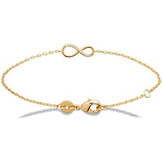 Brillaxis Bracelet infini serti oxydes de zirconium