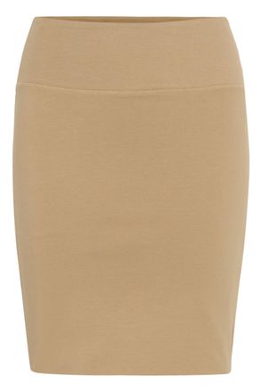 Kaffe Kaffe Rock Penny Damen Rock Knielang Midirock Jersey Pencil Penny Skirt Strechy Bleistiftrock Tannin XL