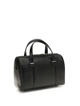 Christian Louboutin Mens Tactical Leather Handbag Black Calf Luggage & Holdalls