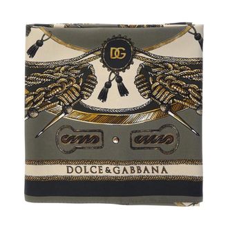 Dolce & Gabbana Homme, Accessoires, Multicolore, Taille: ONE Size Silky Scarf
