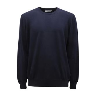 Gran Sasso Homme, Pulls, Bleu, Taille: 2XL Maglione Cotton Sweater E