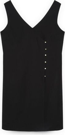 Fiorella Rubino Femme, Robes, Noir, Taille: 44 FR Robe fourreau avec boutons bijoux - Glam