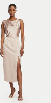 Rinascimento Rinascimento Coctailkleid CFC0128801003 Beige Slim Fit