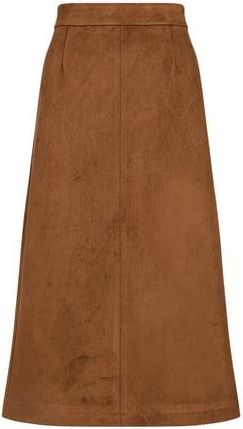 Vila Jupe midi droite effet suede