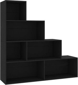 vidaXL Vidaxl - B&uuml;cherregal/Raumteiler Schwarz 155x24x160 cm Holzwerkstoff
