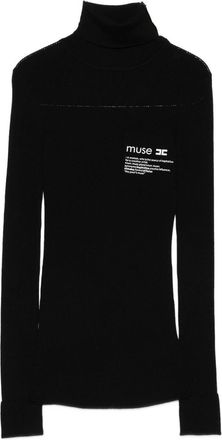 Elisabetta Franchi Rundhalspullover - Schwarz