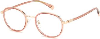 Polaroid Ros&eacute;goldene Runde Brille Pld D475 Gdb