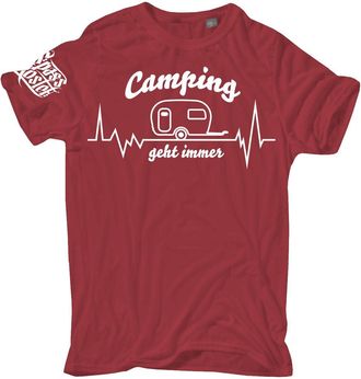 Spass Kostet Herren T-Shirt Camping Liebe Gr&ouml;sse S - 5XL wohnanh&auml;nger Camper Spr&uuml;che Motive