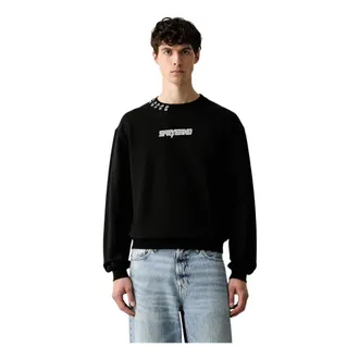 Sprayground Rundhals-Strickpullover - - Knitwear - Herren - Schwarzk - S