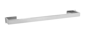 WENKO Turbo-Loc Badetuchstange UNO Genova Shine 60 cm, Handtuchstange aus Edelstahl f&uuml;r Badet&uuml;cher oder Handt&uuml;cher, Befestigen ohne Bohren, rostfrei, (B x H