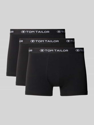 Tom Tailor Pants mit elastischem Logo-Bund im 3er-Pack