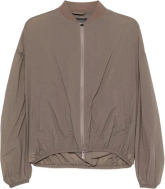 Herno Femme, Vestes, Brun, Taille: 36 FR Polyamide Bomber Jacket