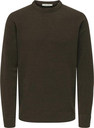 Only & Sons Herren Onsethan Life Reg 7 Crew Knit Noos, Demitasse, XL EU