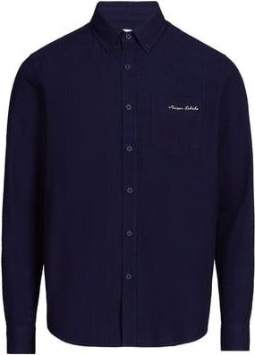 Maison Labiche Chemise textur&eacute;e en coton