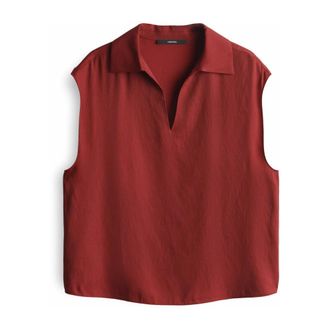 someday &Auml;rmellose Bluse - - Blouses & Shirts - Damen - Rot - M