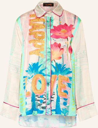 Miss Goodlife Miss Goodlife Hemdbluse Aus Satin gruen