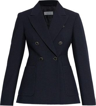 Max Mara double-breasted jacket - Schwarz