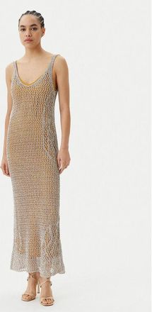 Pinko Strickkleid Viggiano Abito 104889 A2FB Beige Slim Fit