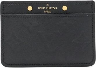 Louis Vuitton Pre-owned &Eacute;tui &agrave; cartes Monogram Empreinte - Femme - Pre-owned - Noir - Taille: ONE Size