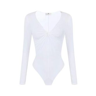Elisabetta Franchi Damen, Oberteile, Wei&szlig;, SGr&ouml;&szlig;e