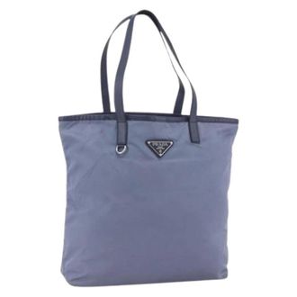Prada Pre-owned Vintage Nylon Tote Bag - - Pre-owned - Damen - Blau - ONE SIZE