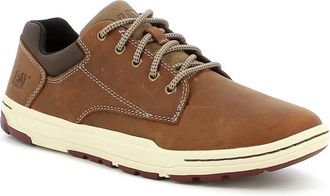 CAT Cat, Homme, Chaussures, Beige, Taille: 42 EU Baskets Confortables en Cuir Colfax