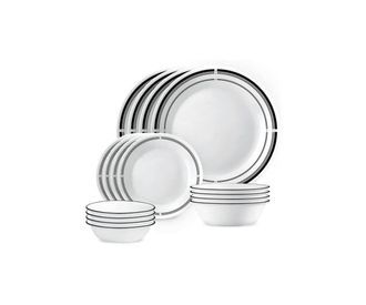 Corelle Corelle Brasserie Geschirr-Set, 16-teilig, Service f&uuml;r 4 Personen