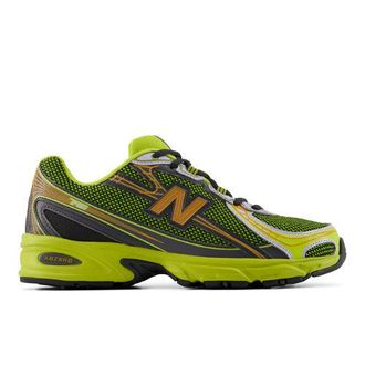 New Balance Unisexe 740 en Vert/Gris, Synth&eacute;tique, Taille 42