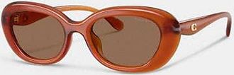 Coach Runde Sonnenbrille Mit C-Metalldetails