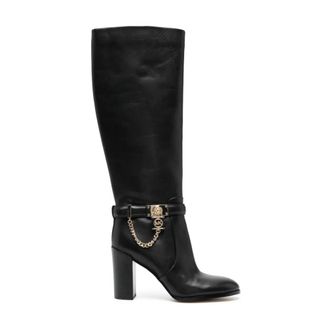 Michael Kors Hamilton Leder-Stiefelette mit Verzierungen - - Shoes - Damen - Schwarzk - 37 EU