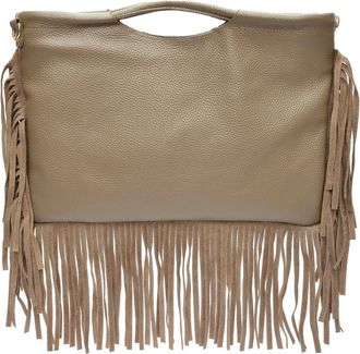 Isabella Rhea Beige Rindsledertasche