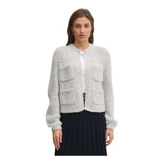 Oui Damen, Strickwaren, Grau, MGr&ouml;&szlig;e