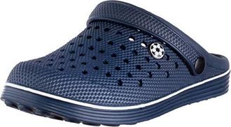 Brandsseller Sabots de football pour homme - Sabots dété - Chaussures de bain - Chaussures de jardin, bleu marine, 40 EU