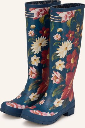 Barbour Gummistiefel Wild Flower blau