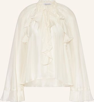 Mrs & Hugs Mrs & Hugs Blusenshirt Mit Volants beige