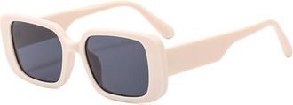 Generic Lunettes De Soleil Carr&eacute;es Dext&eacute;rieur For Hommes Et Femmes, Id&eacute;ales For Les Trajets Domicile-travail, La Conduite Le Sport(Beige)