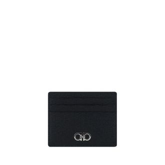 Ferragamo Schwarze Kalbsleder Bos Taurus Geldb&ouml;rse